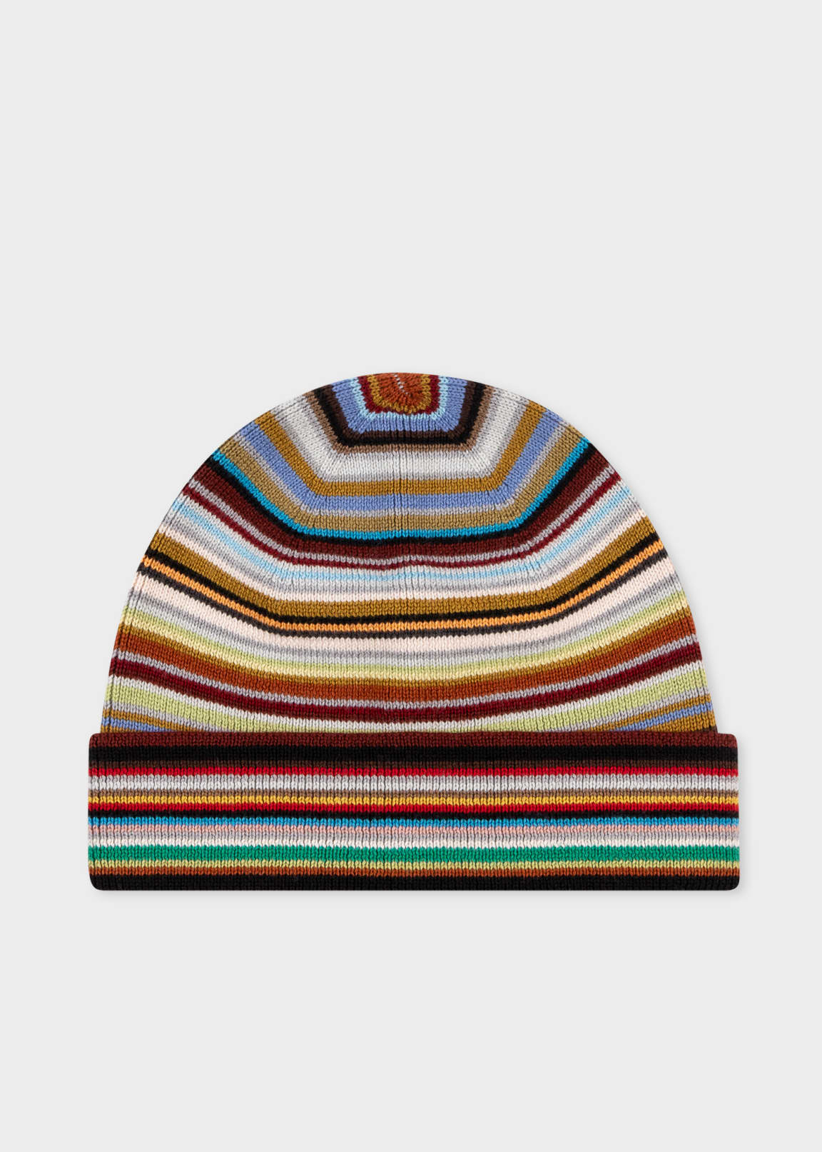 Men's 'Signature Stripe' Merino Wool Beanie Hat & Scarf Gift Set