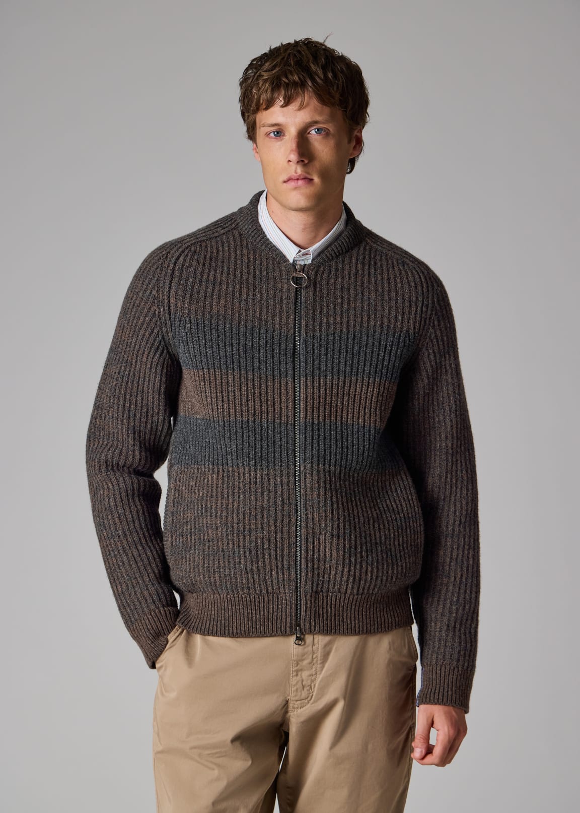 Paul Smith loves Barbour - Tan Oversized Bedale Wax Jacket