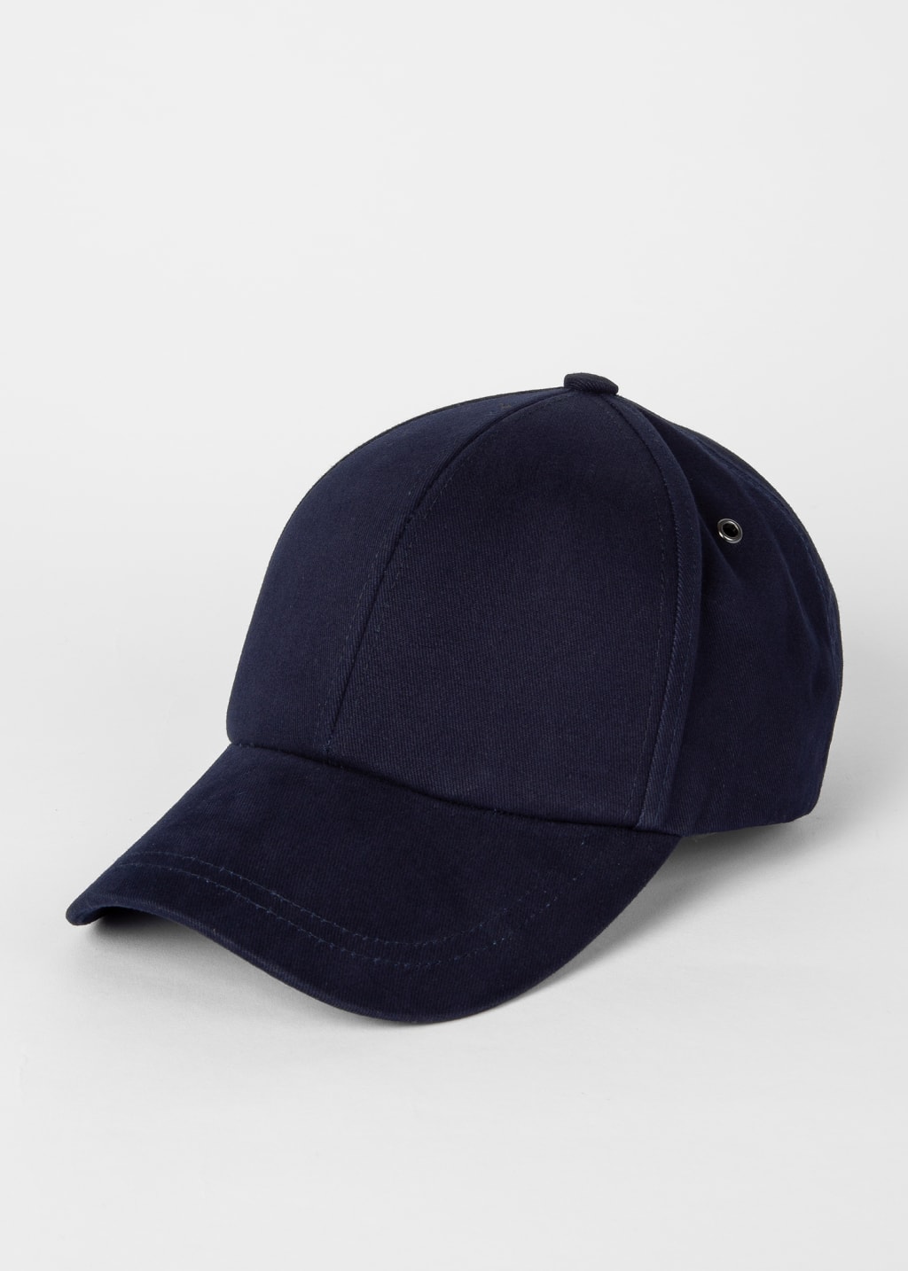 Navy 'Signature Stripe' Trim Cotton Baseball Cap