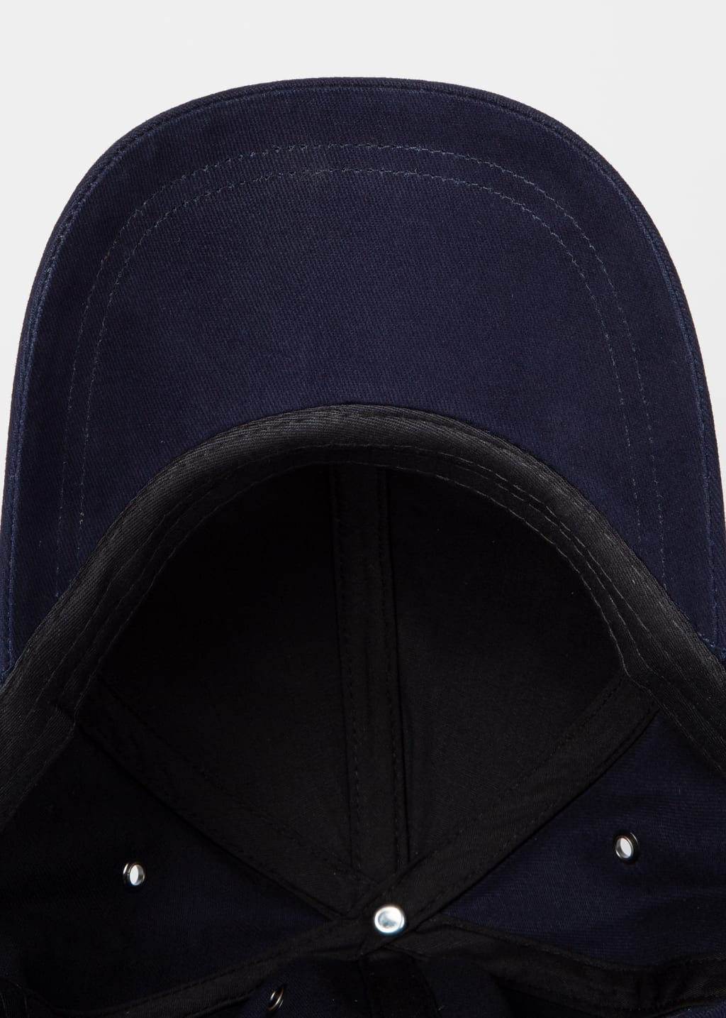 Navy 'Signature Stripe' Trim Cotton Baseball Cap