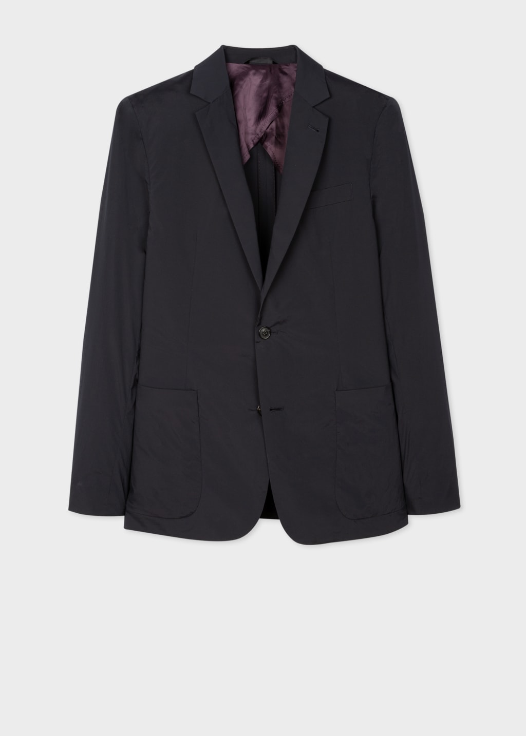 Men's Tailored-Fit Dark Navy Lightweight Travel Blazer