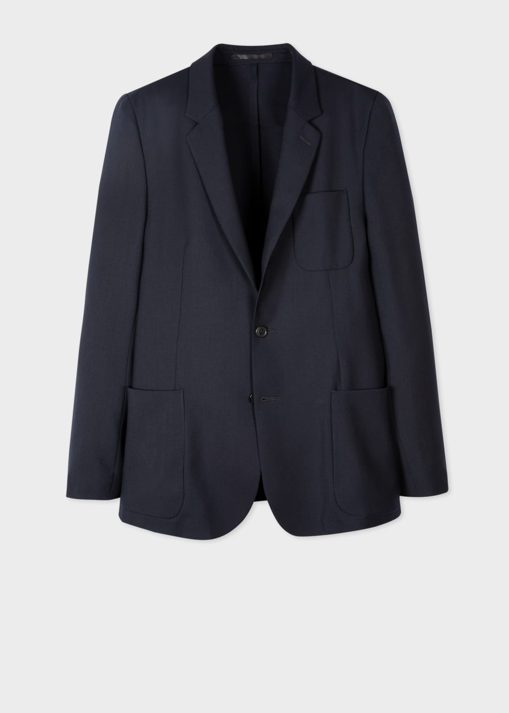 Men's Navy Patch-Pocket Unlined Blazer