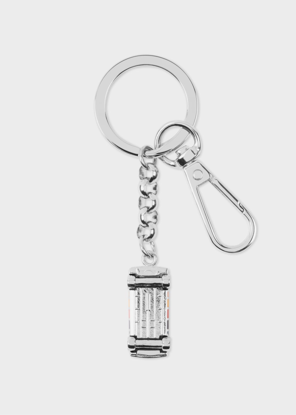 Silver Artist Stripe 'Mini' Keyring