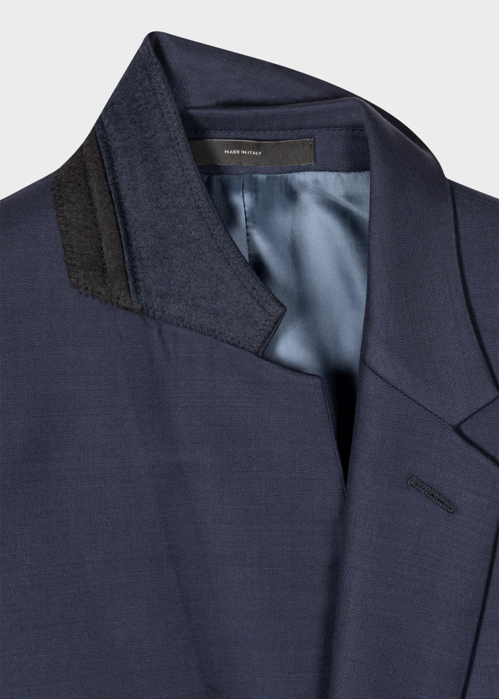 The Soho - Tailored-Fit Navy Sharkskin Suit