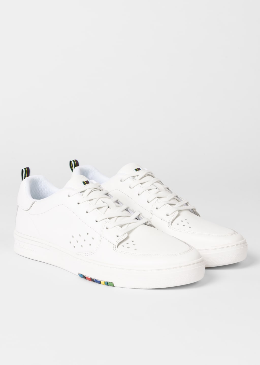 White Leather 'Cosmo' Trainers