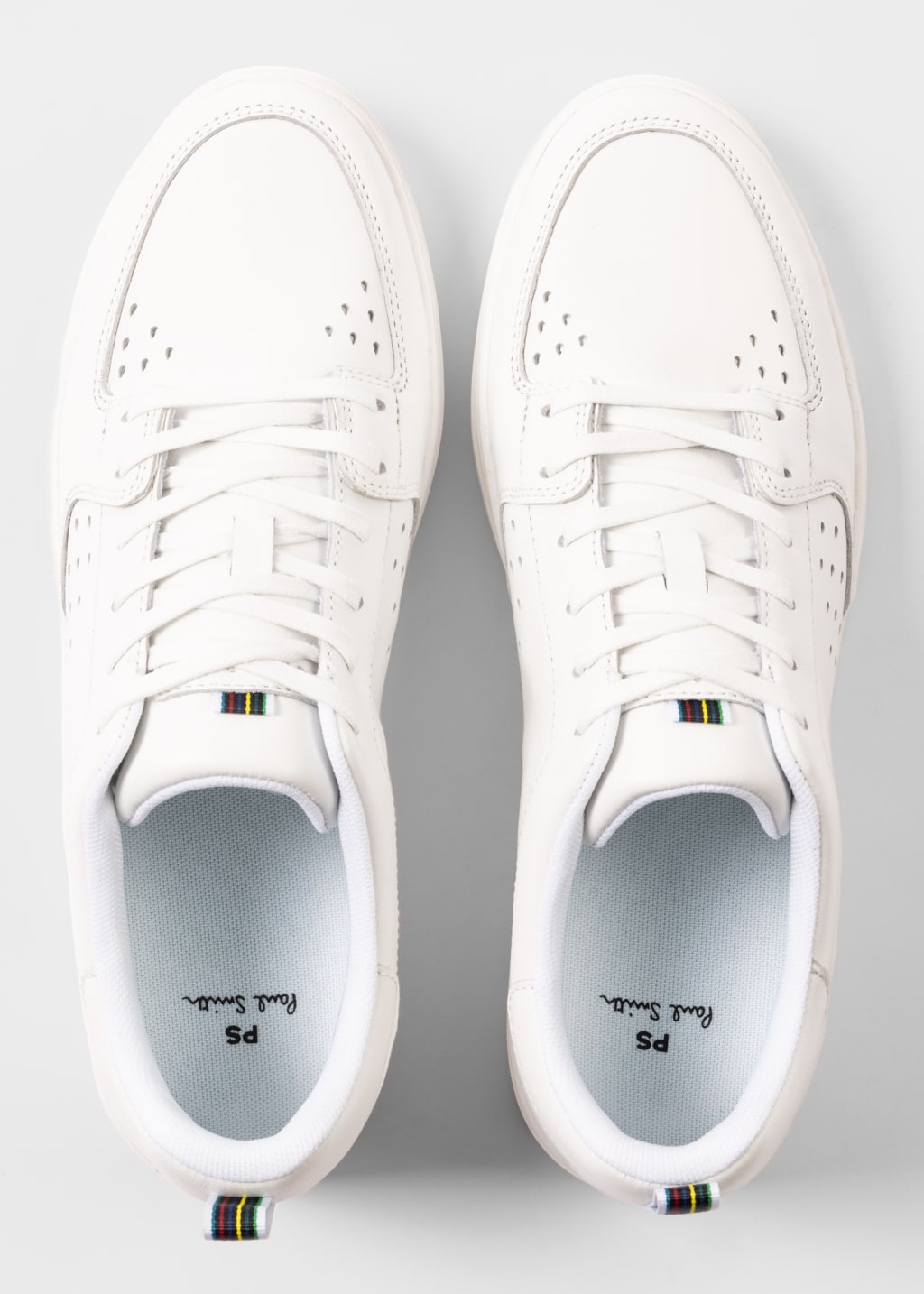 White Leather 'Cosmo' Trainers
