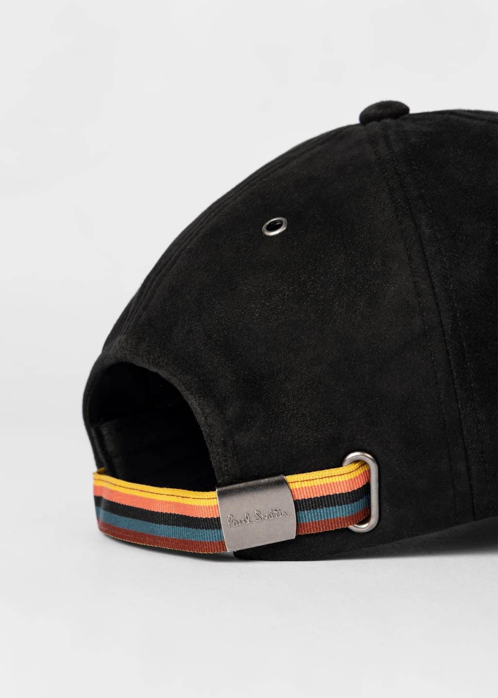Men's Black Suede Baseball Cap