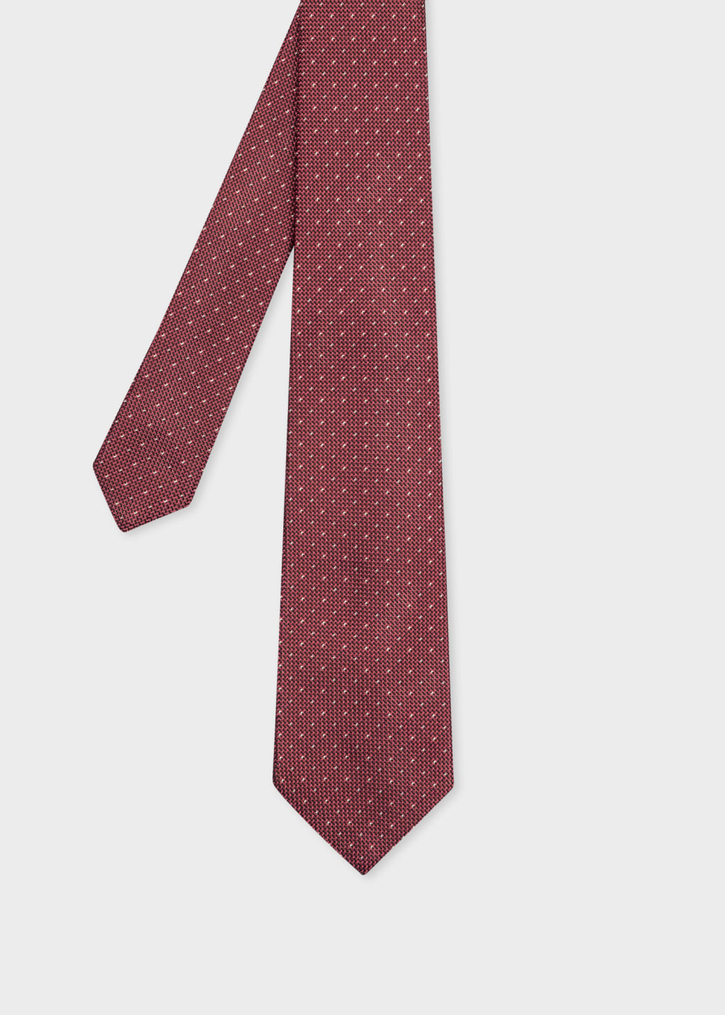 Men's Red Grenadine Silk Dot Tie