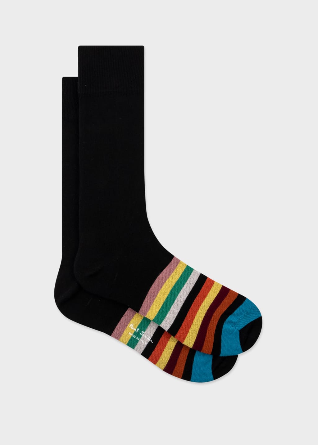 Men's Black Signature Stripe Socks