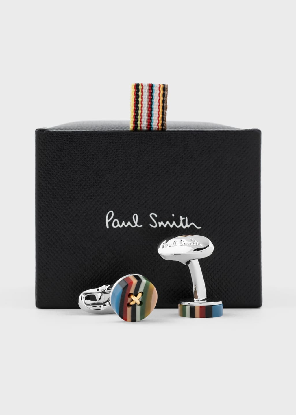 Signature Stripe' Button Cufflinks by Paul Smith