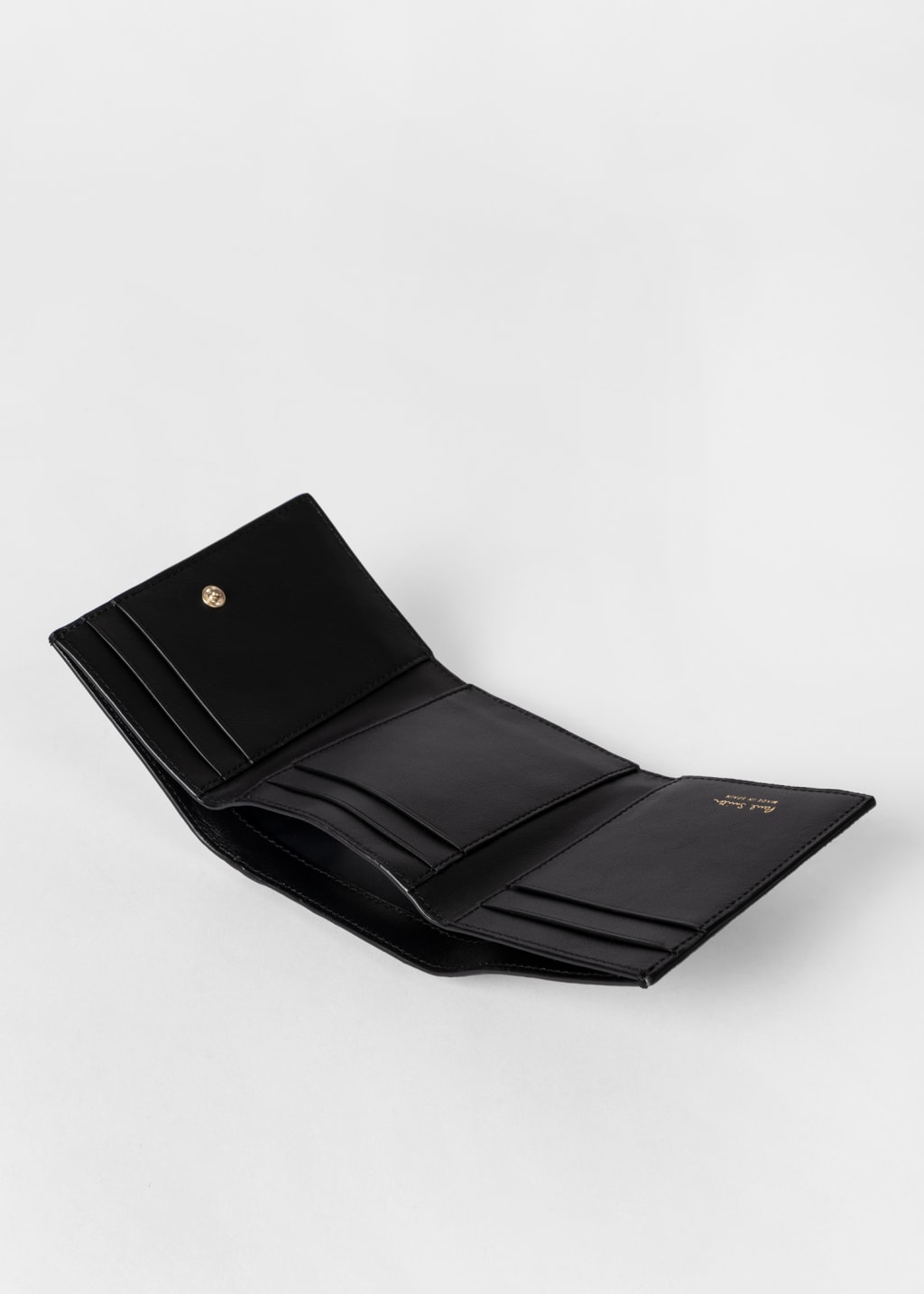 Women's Leather 'Signature Stripe' Tri-Fold Purse