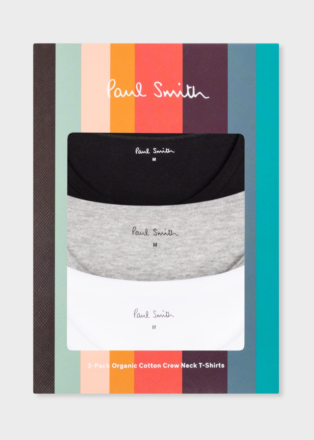 Men's Mixed Colour Cotton Logo Lounge T-Shirts Three Pack