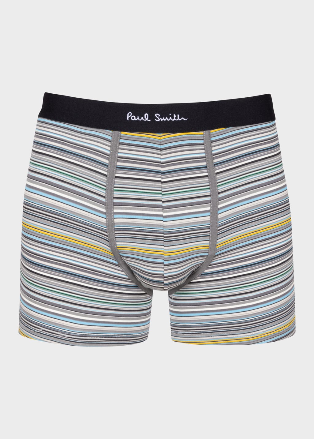 Signature Stripe' and Plain Long Boxer Briefs Seven Pack
