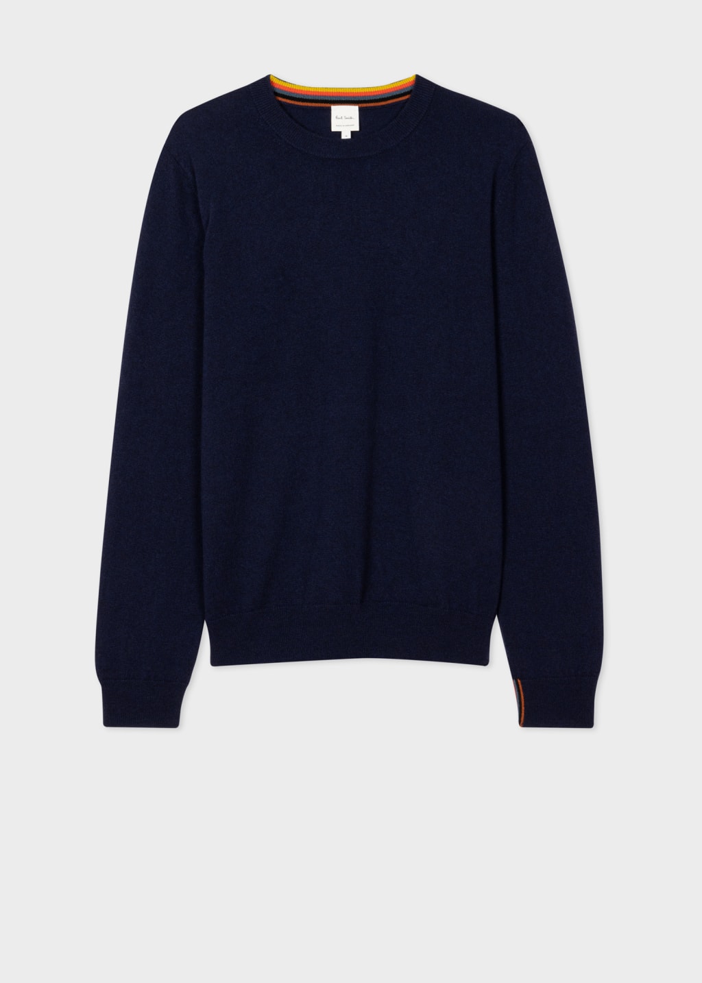 Men's Navy Cashmere Crew Neck Sweater