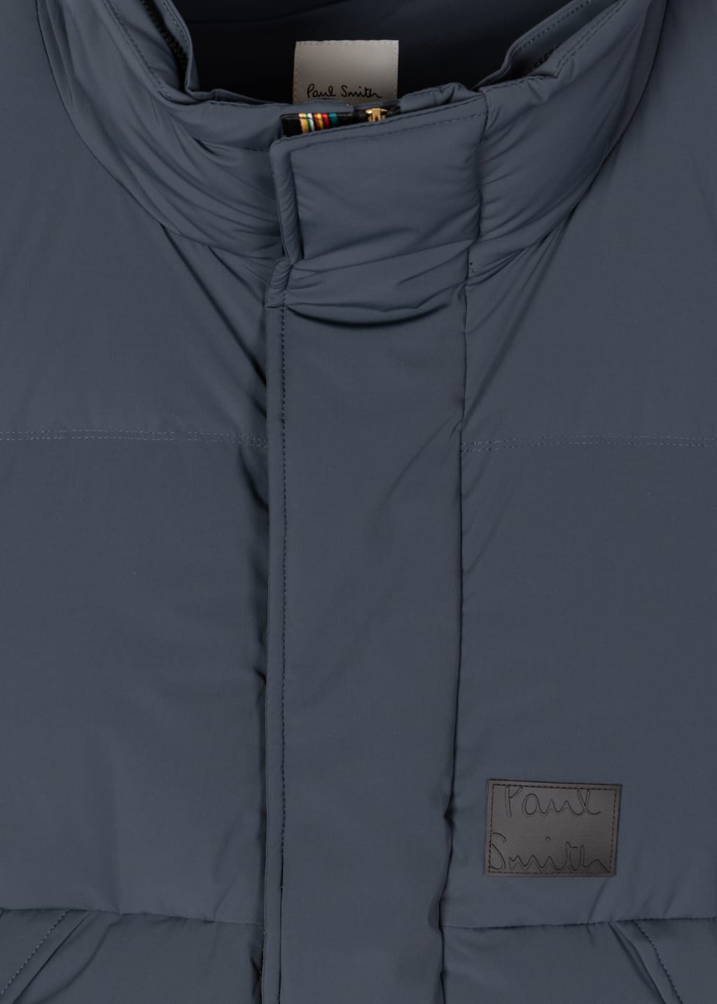 Men's Washed Navy Hooded Down Coat