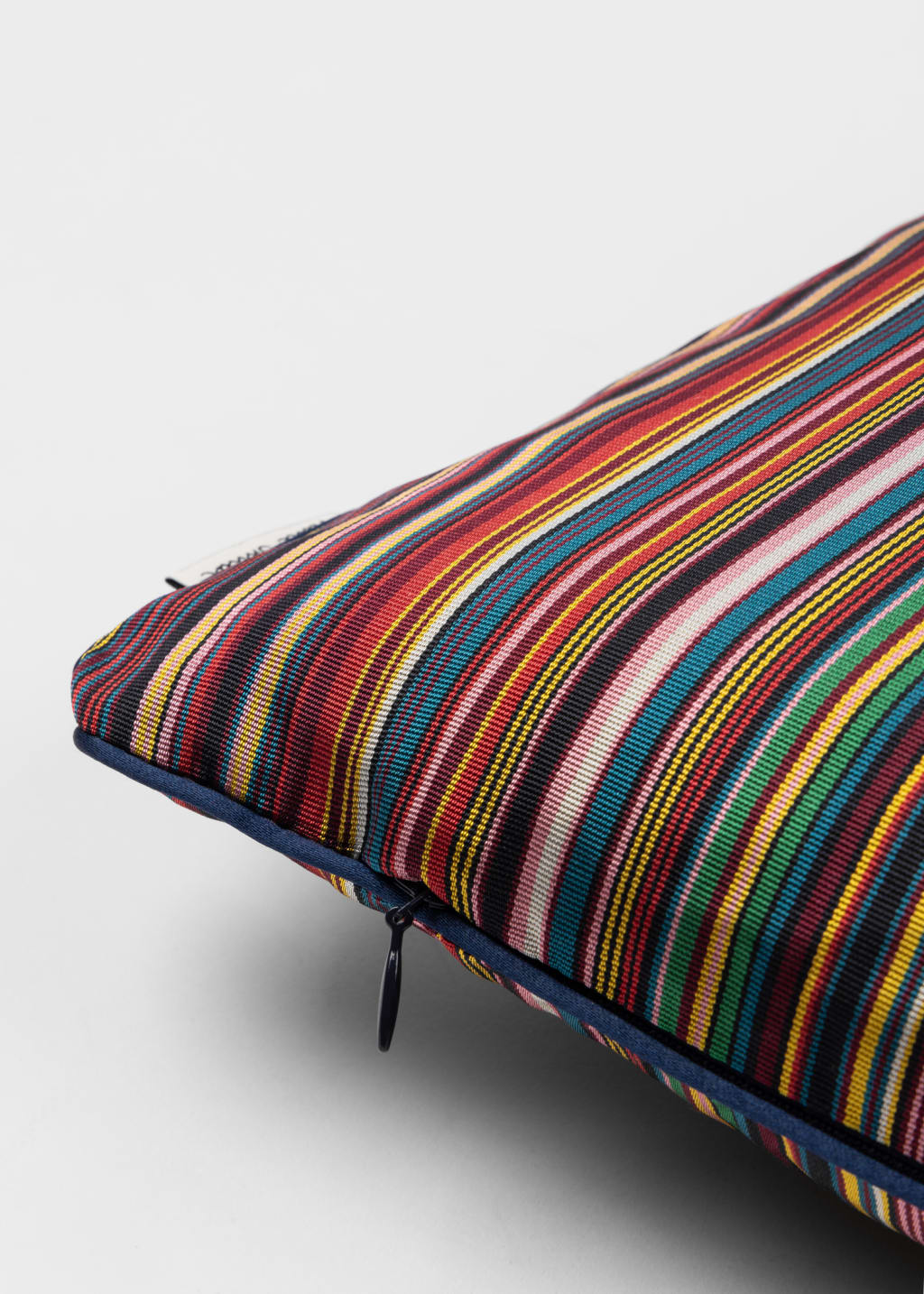'Signature Stripe' Silk Bolster Cushion