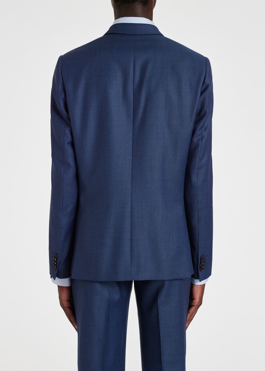 The Soho - Men's Tailored-Fit Blue Birdseye Wool Suit