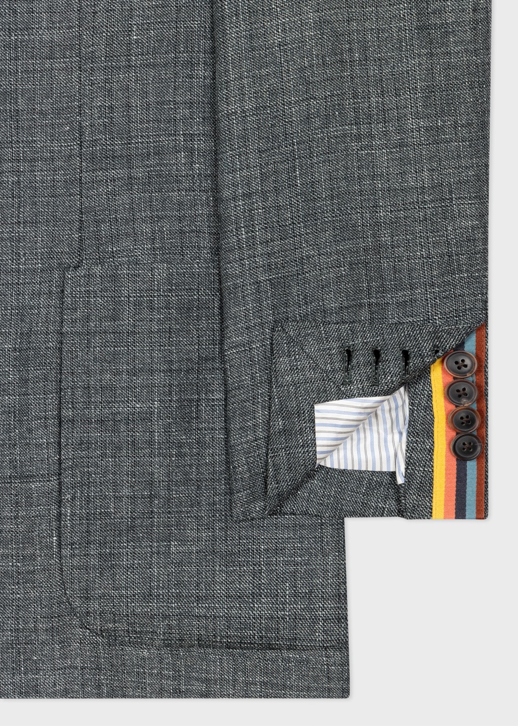Men's Linen-Blend Patch-Pocket Blazer