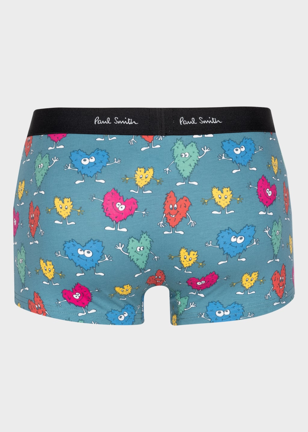 Men's Blue 'Furry Hearts' Print Boxer Briefs