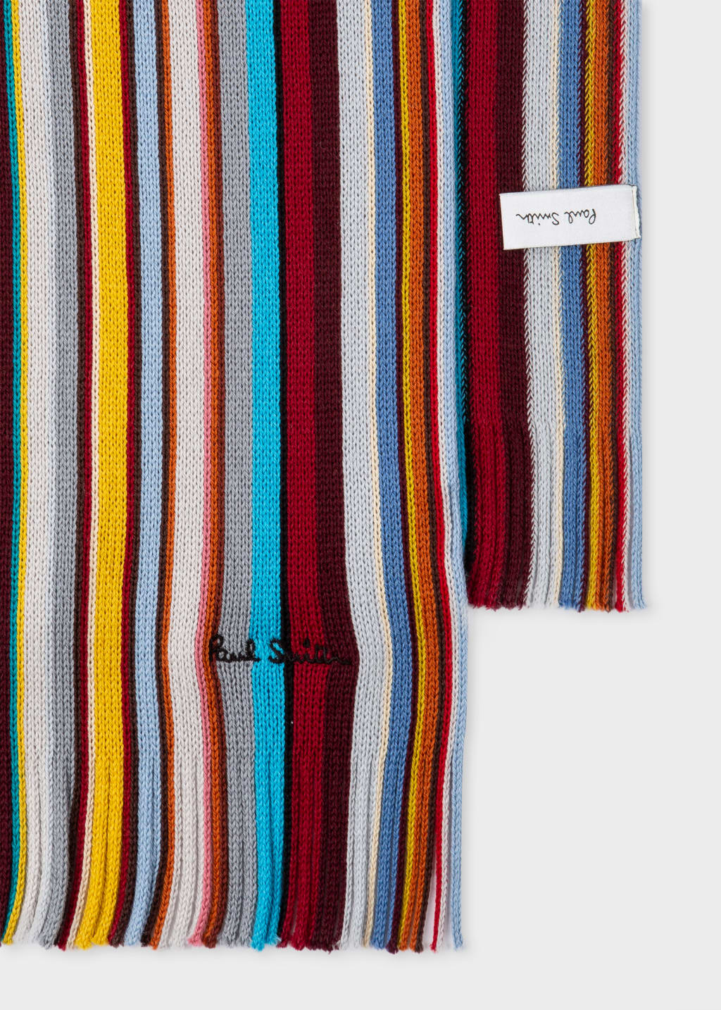 Men's 'Signature Stripe' Merino Wool Scarf