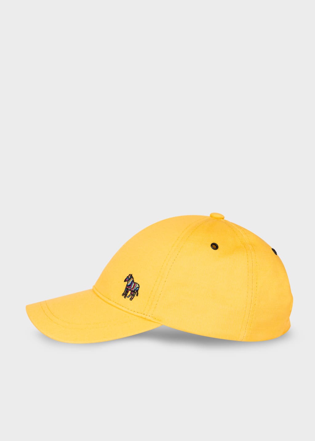 Men's Yellow Zebra Logo Baseball Cap