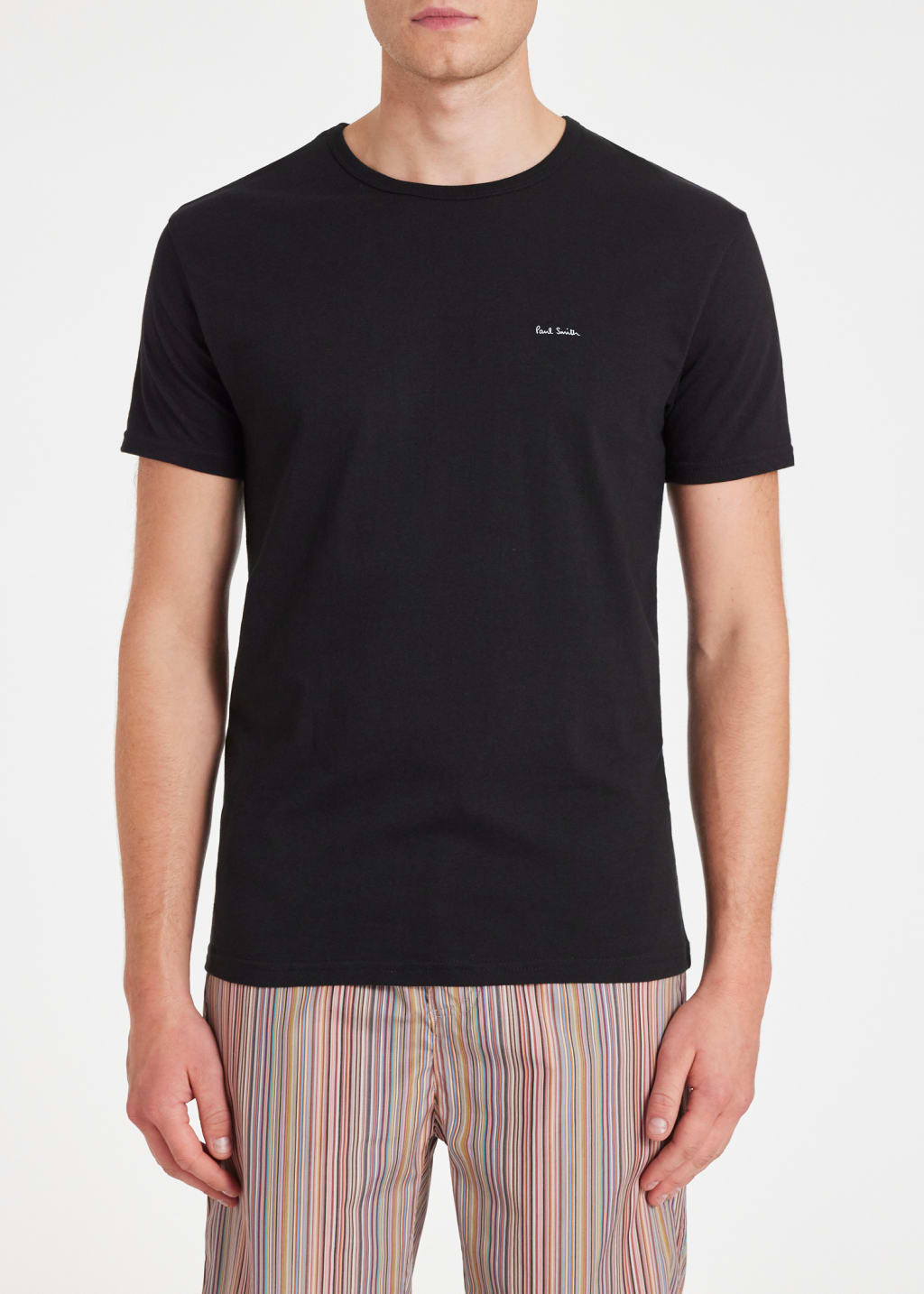 Men's Mixed Colour Cotton Logo Lounge T-Shirts Three Pack