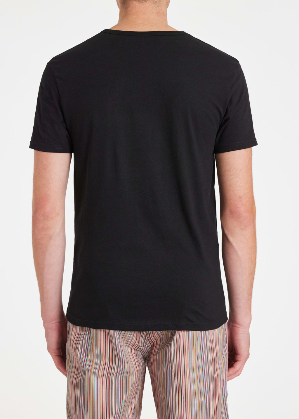 Men's Mixed Colour Cotton Logo Lounge T-Shirts Three Pack