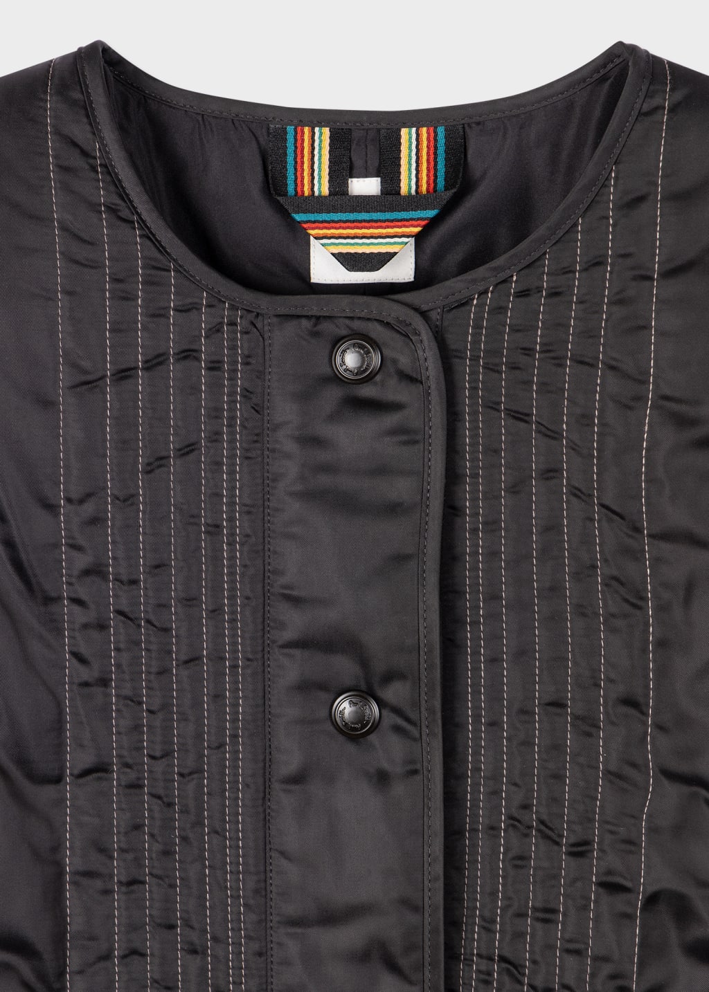 Women's Midnight Blue 'Shadow Stripe' Quilted Jacket