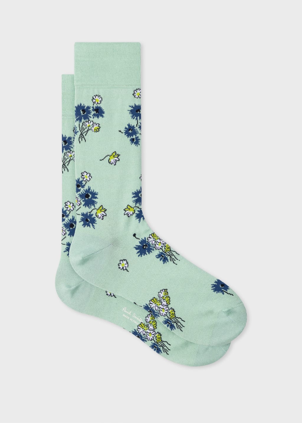 Men's Sage Green 'Narcissus Floral' Socks