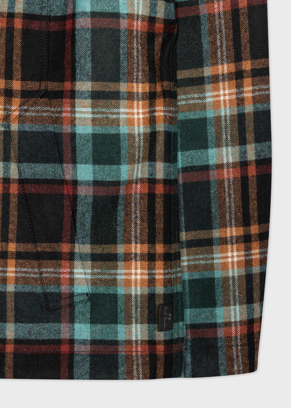Men's Teal Checked Wool Jacket