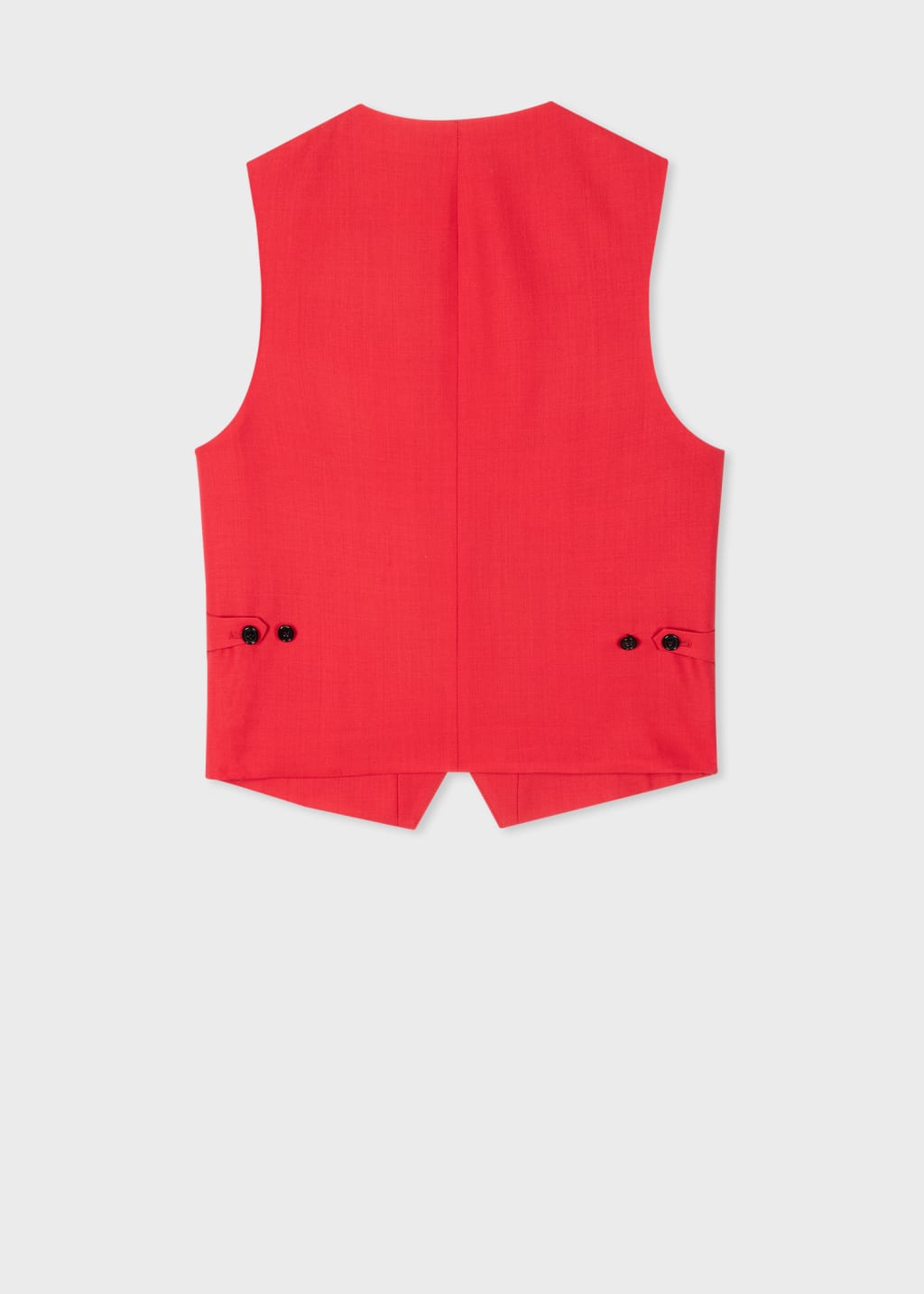 Men's Red Fresco Wool Waistcoat