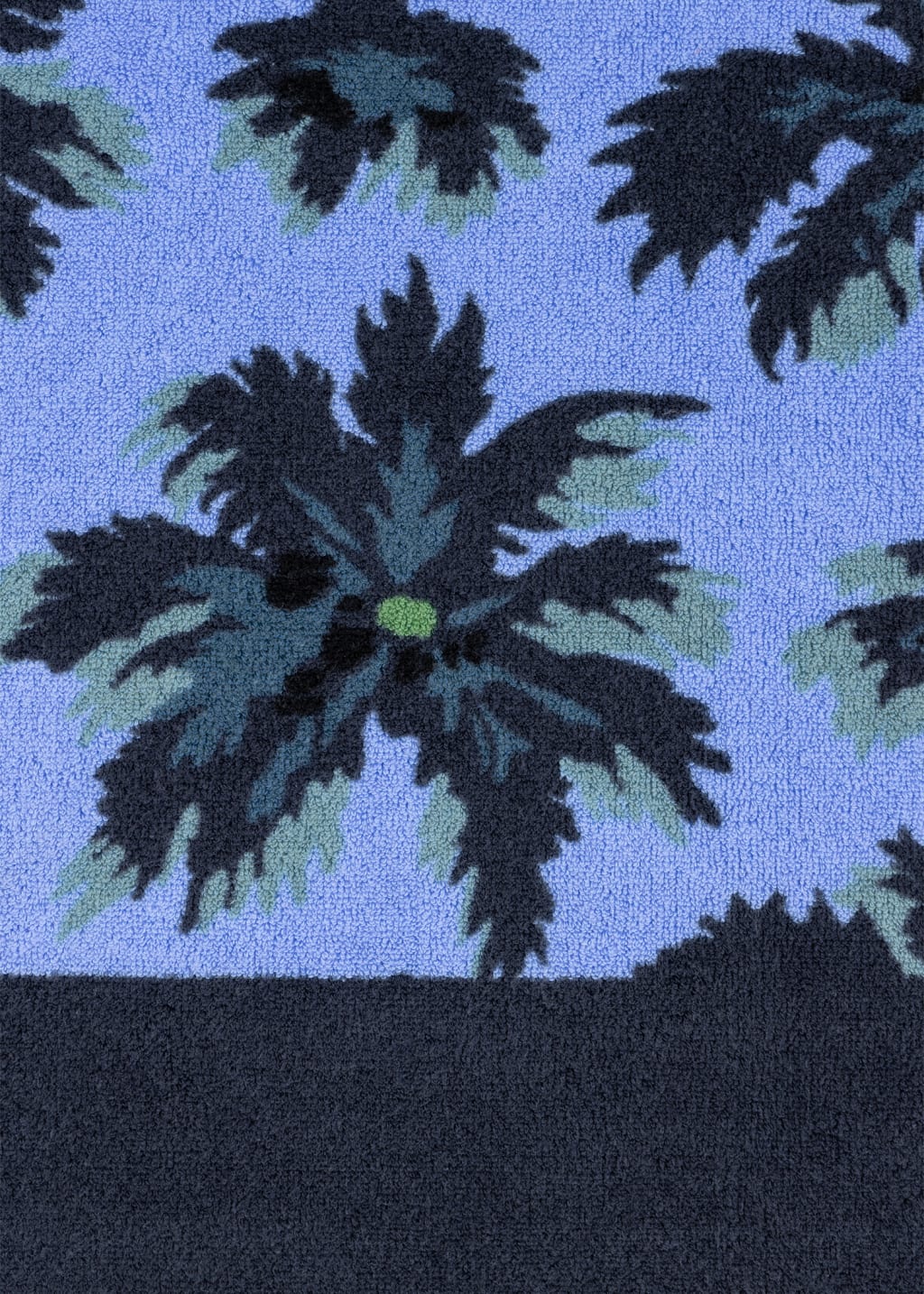 Blue 'Palmera' Beach Towel