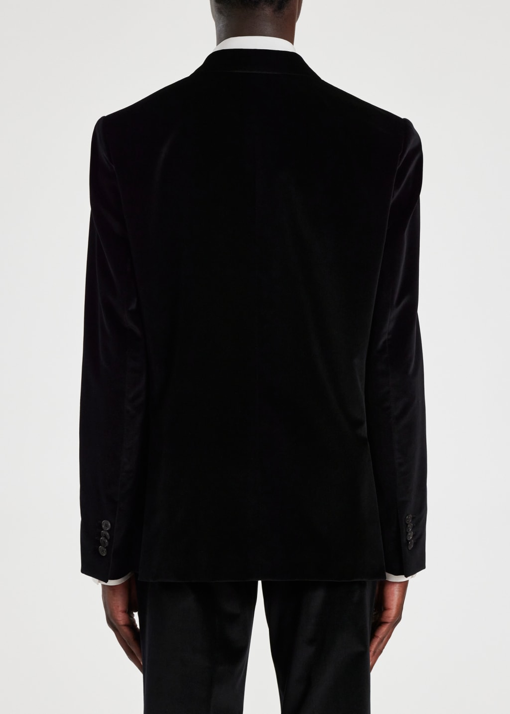 The Soho - Tailored-Fit Black Velvet Suit