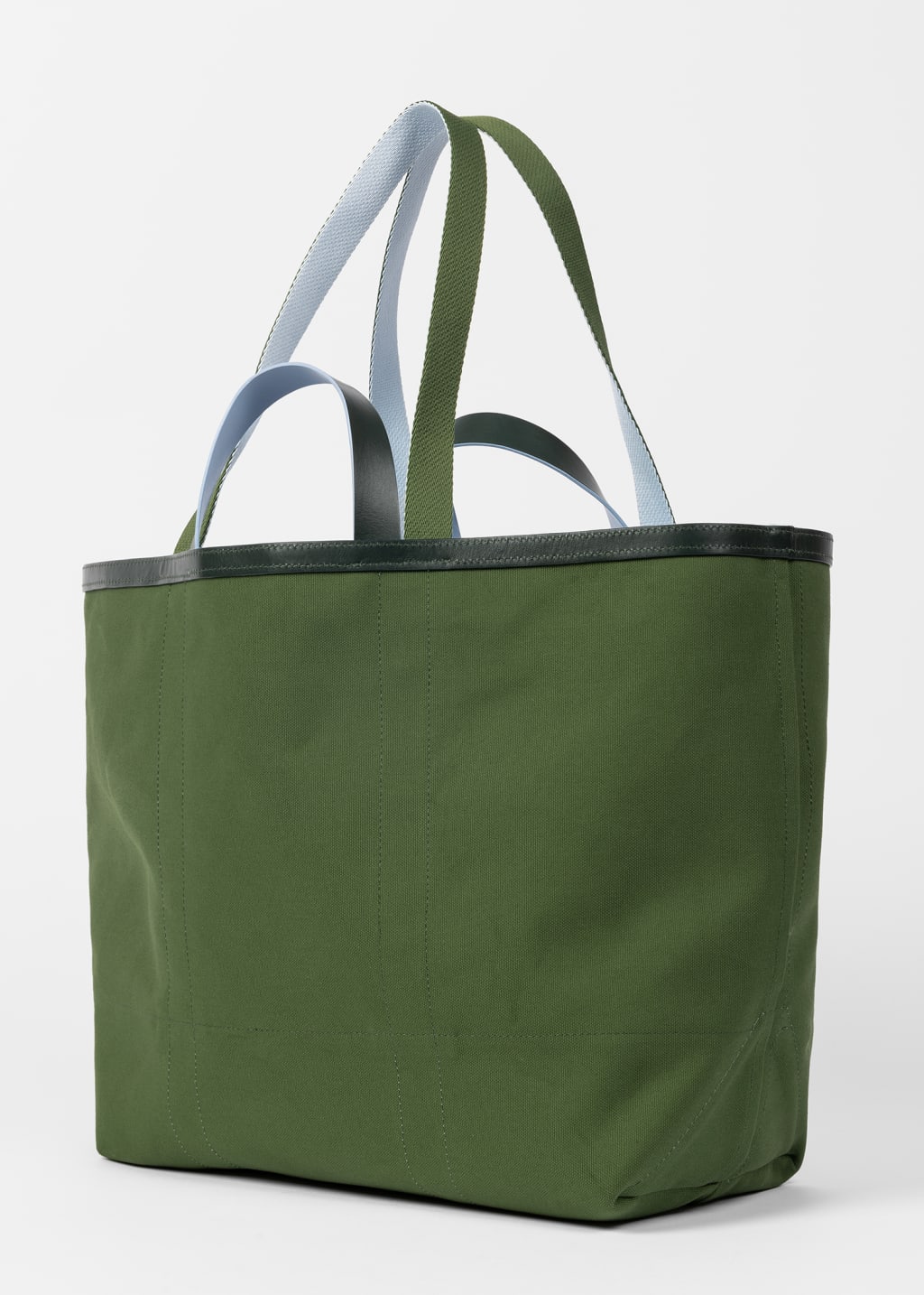 Sky Blue Canvas Reversible Tote Bag