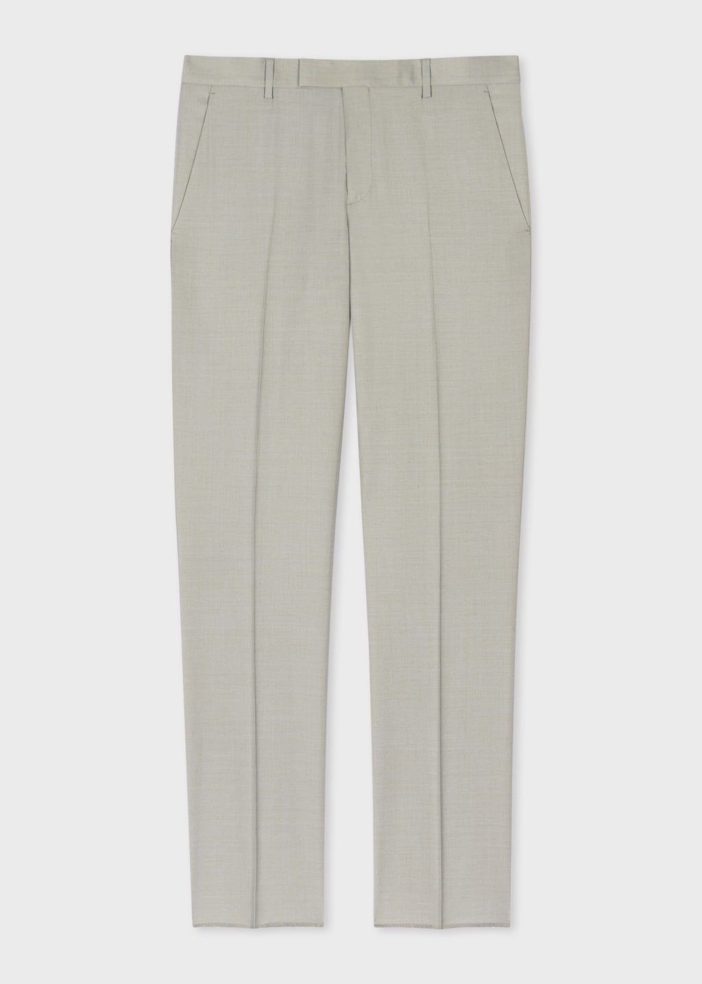 Men's Light Grey Wool Pants