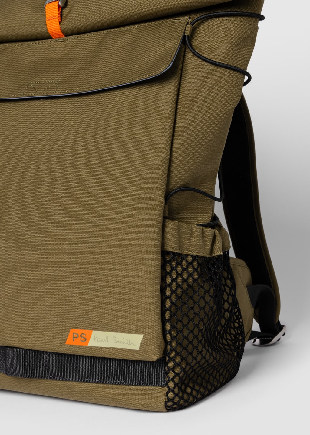 Khaki Nylon Utility Backpack