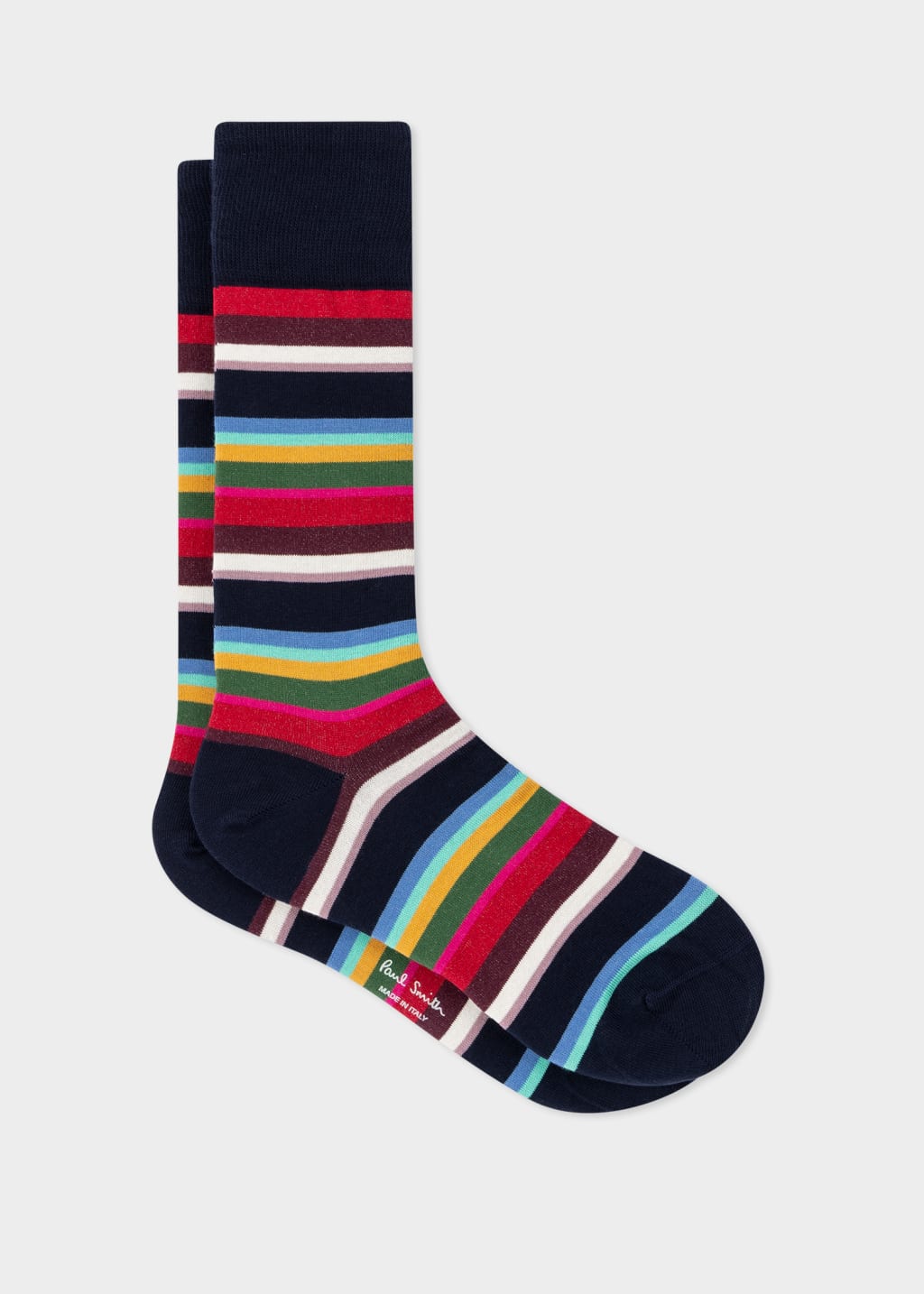 Men's Navy Multi-Stripe Socks