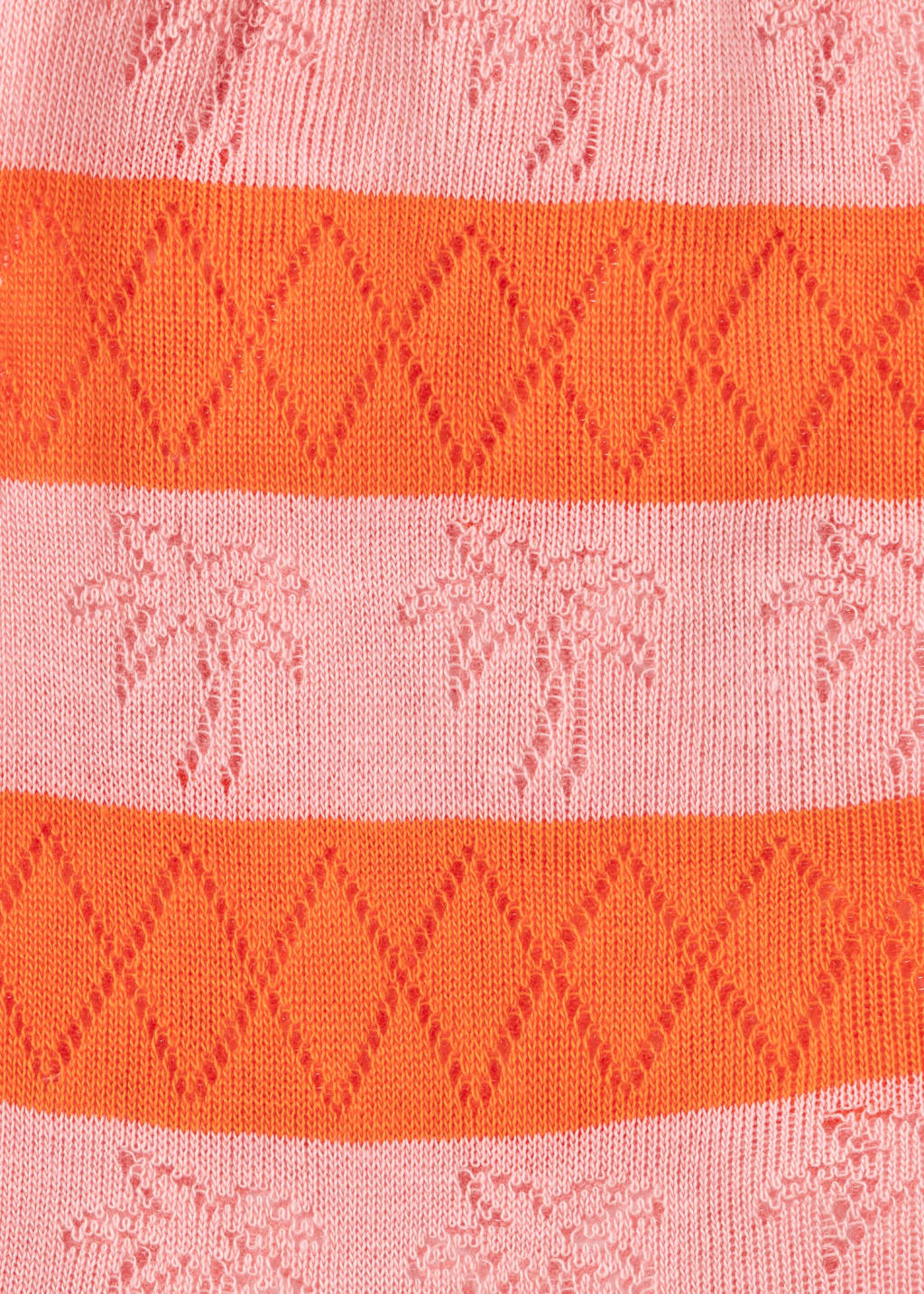 Women's Pink Stripe Crochet Pattern Socks