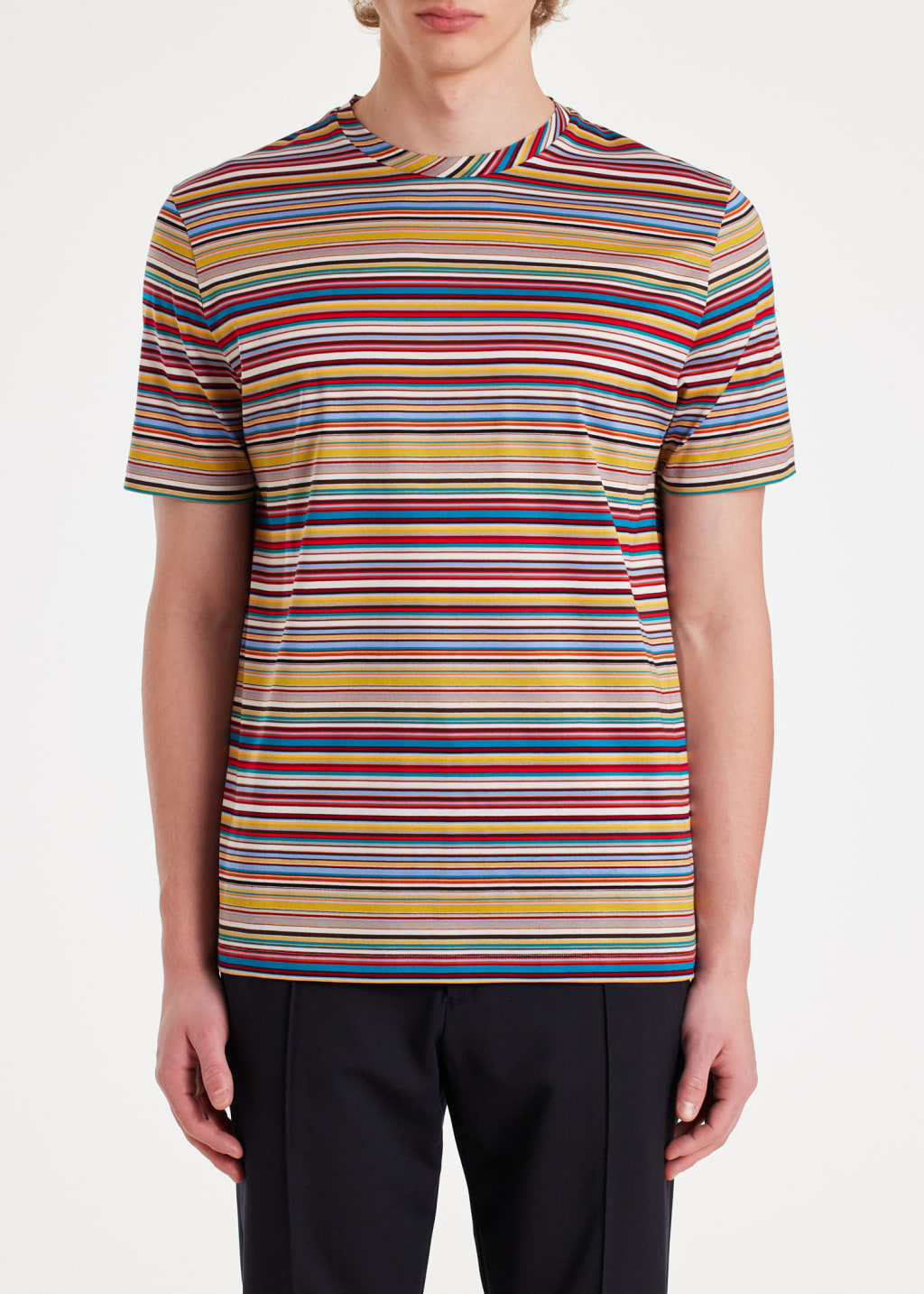 Men's 'Signature Stripe' Cotton T-Shirt