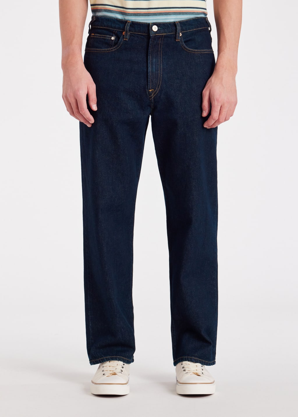 Relaxed-Fit Indigo Rinse 'Organic Vintage Stretch' Jeans