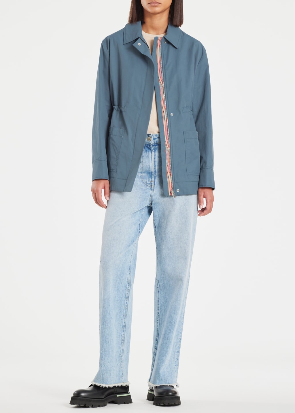 Women's Dusky Blue Field Jacket