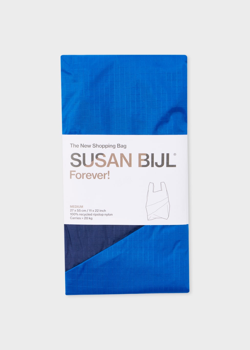 Blue & Navy 'The New Shopping Bag' by Susan Bijl - Medium