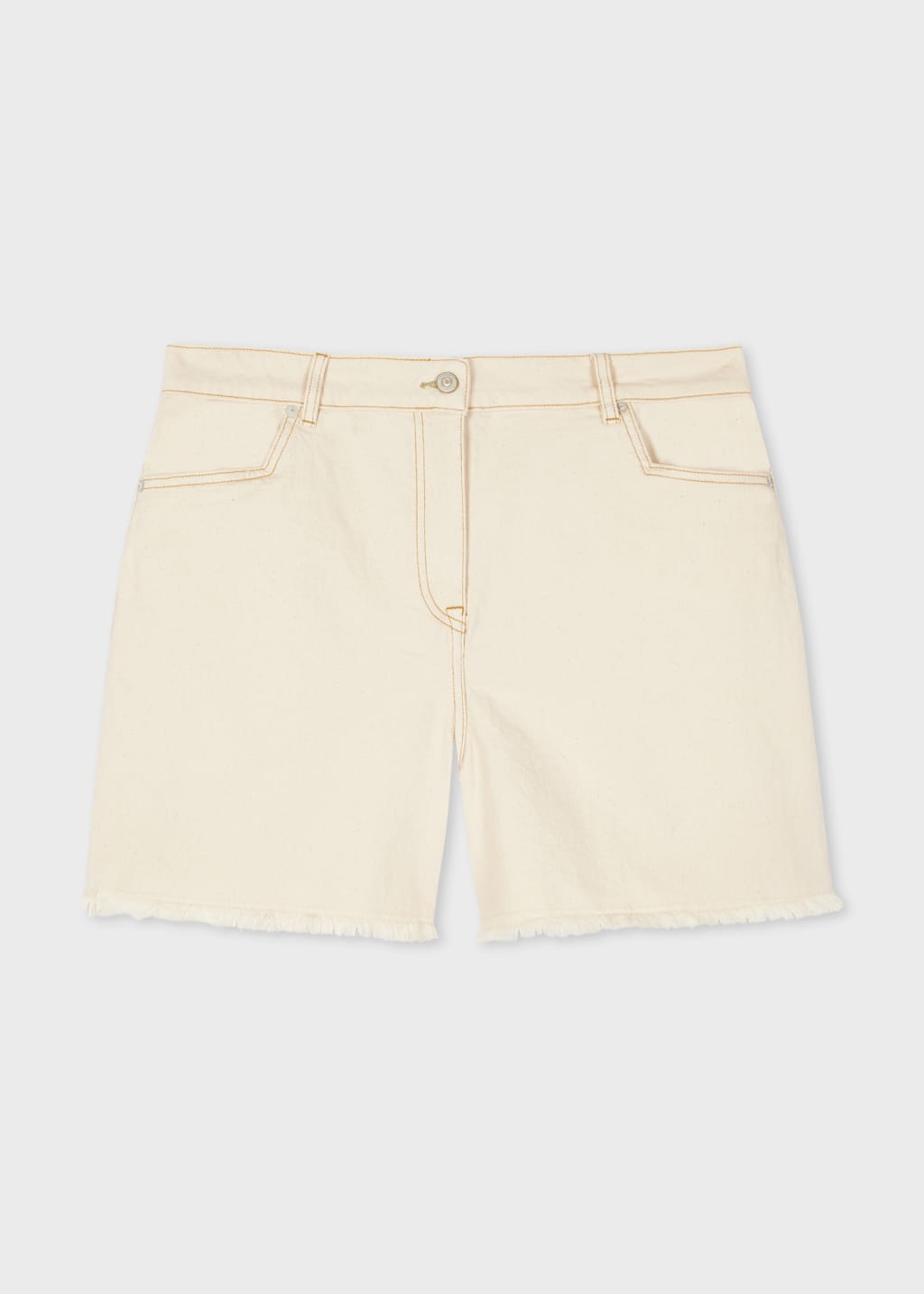 Women's Ecru Denim Shorts