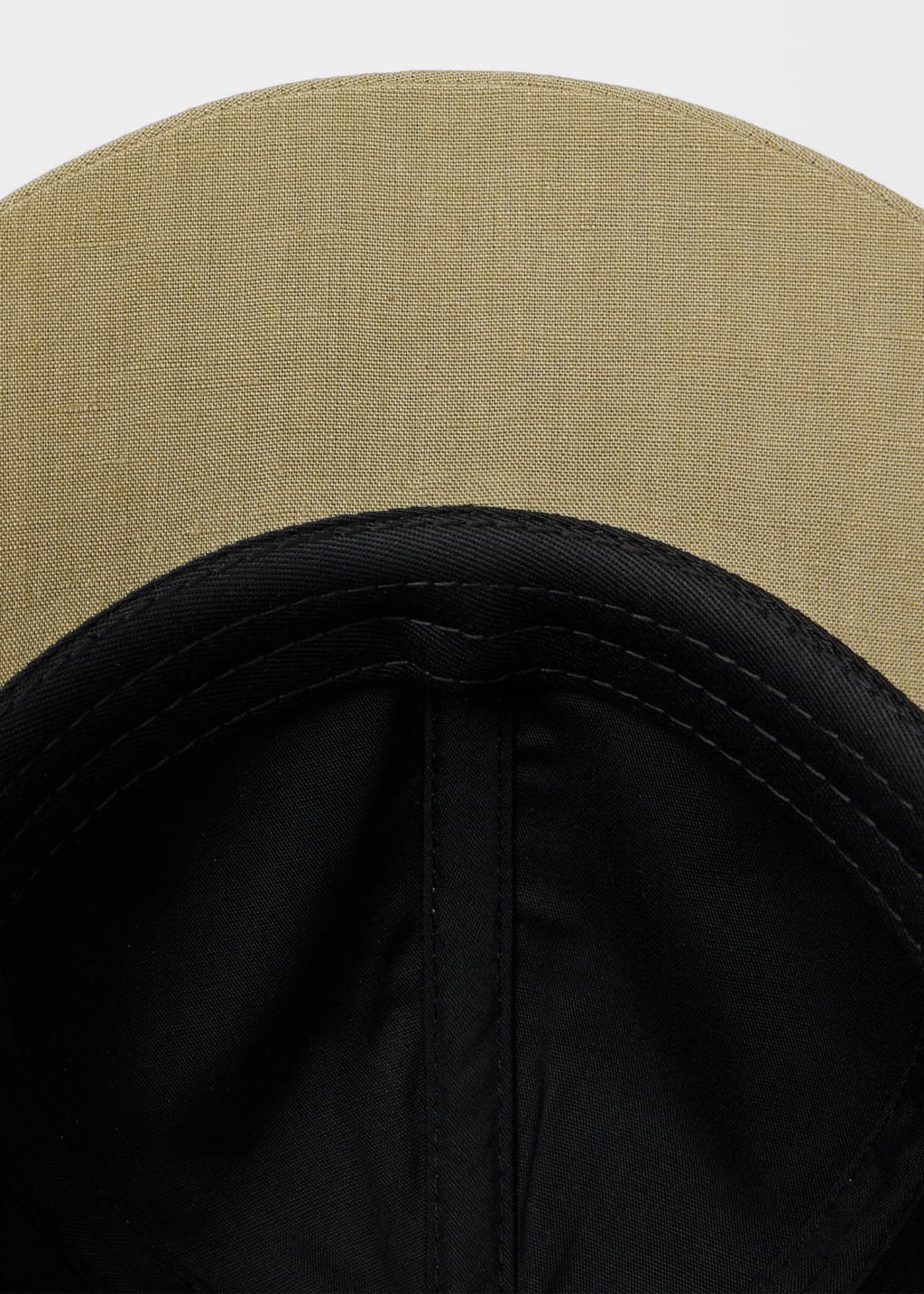 Women's Light Khaki Linen Bow Cap