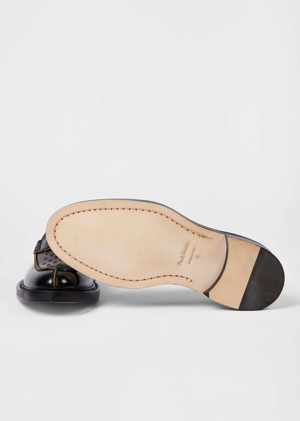 Men's Black Leather 'Rossini' Loafers