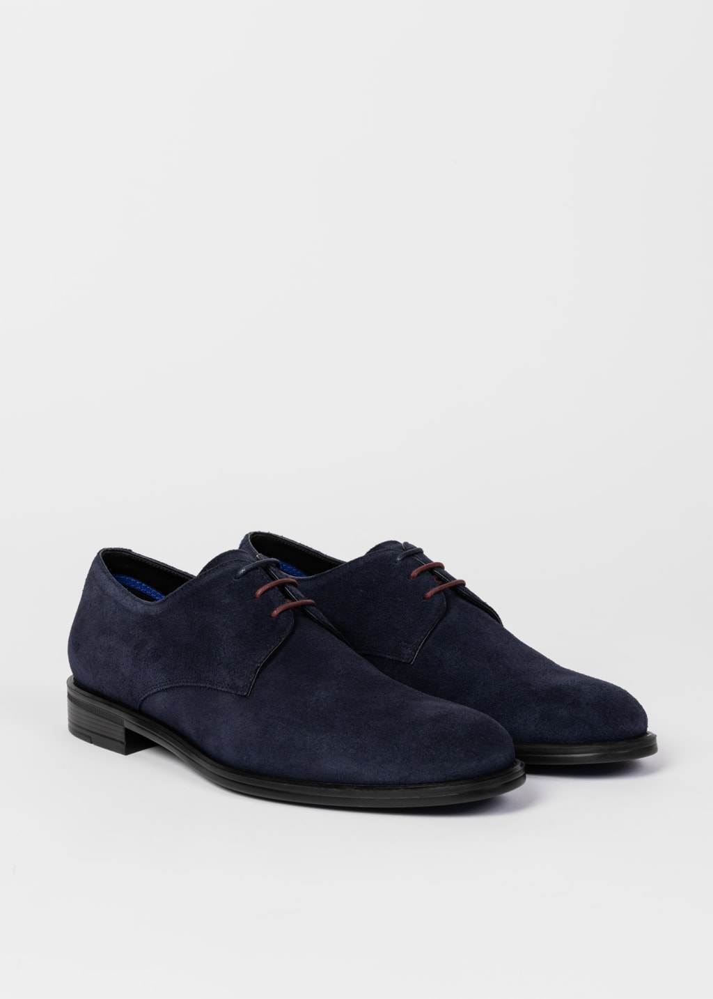 Men's Navy Suede 'Bayard' Derby Shoes