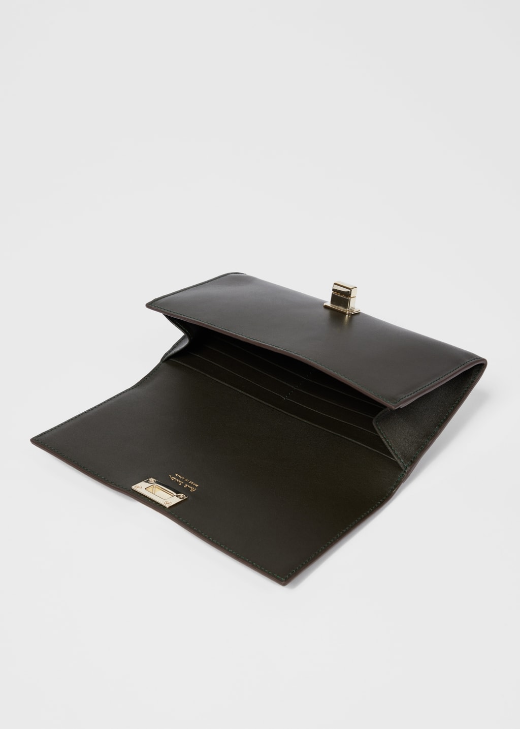 Women's Dark Green Tri-Fold Purse