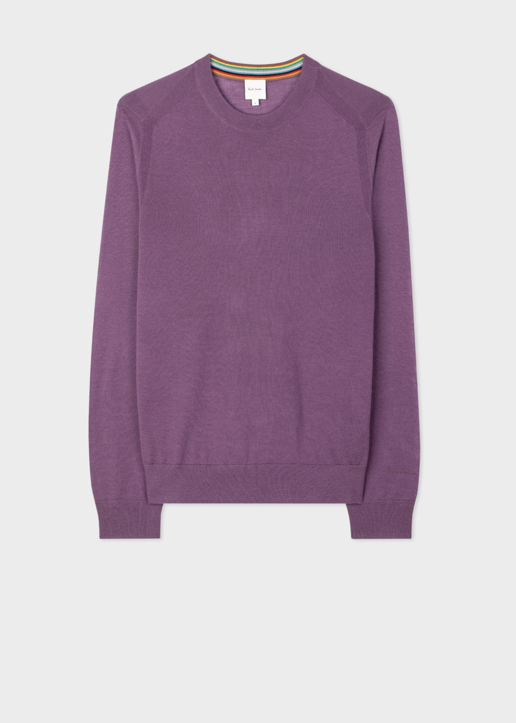 Men's Purple Merino Wool Sweater