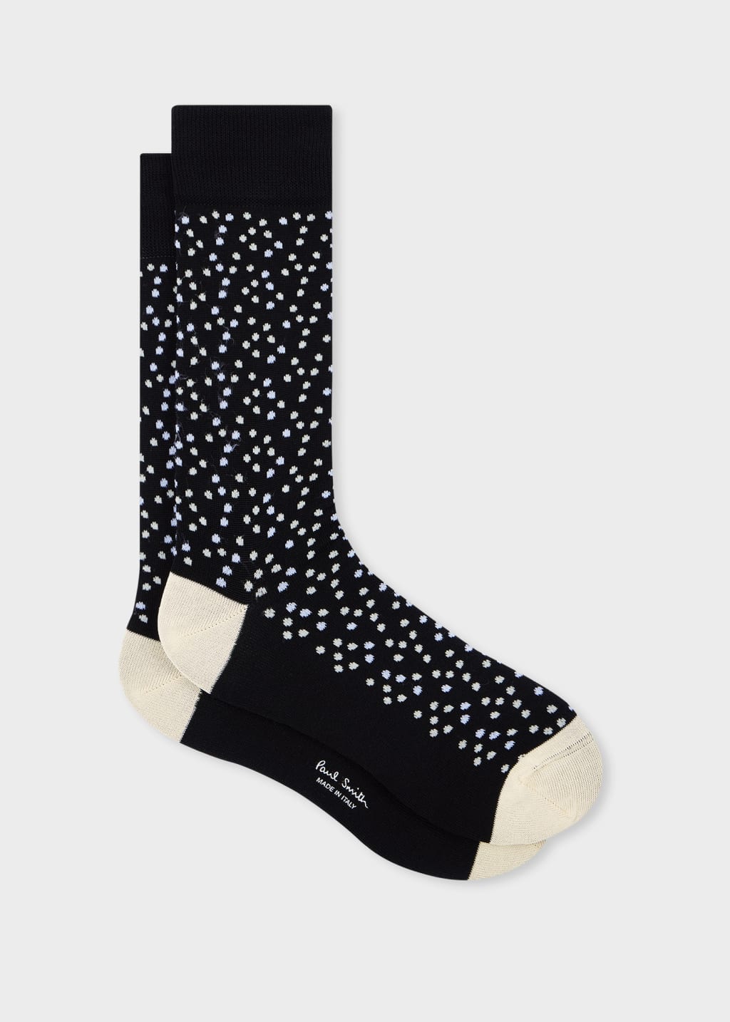 Men's Black Polka Dot Socks