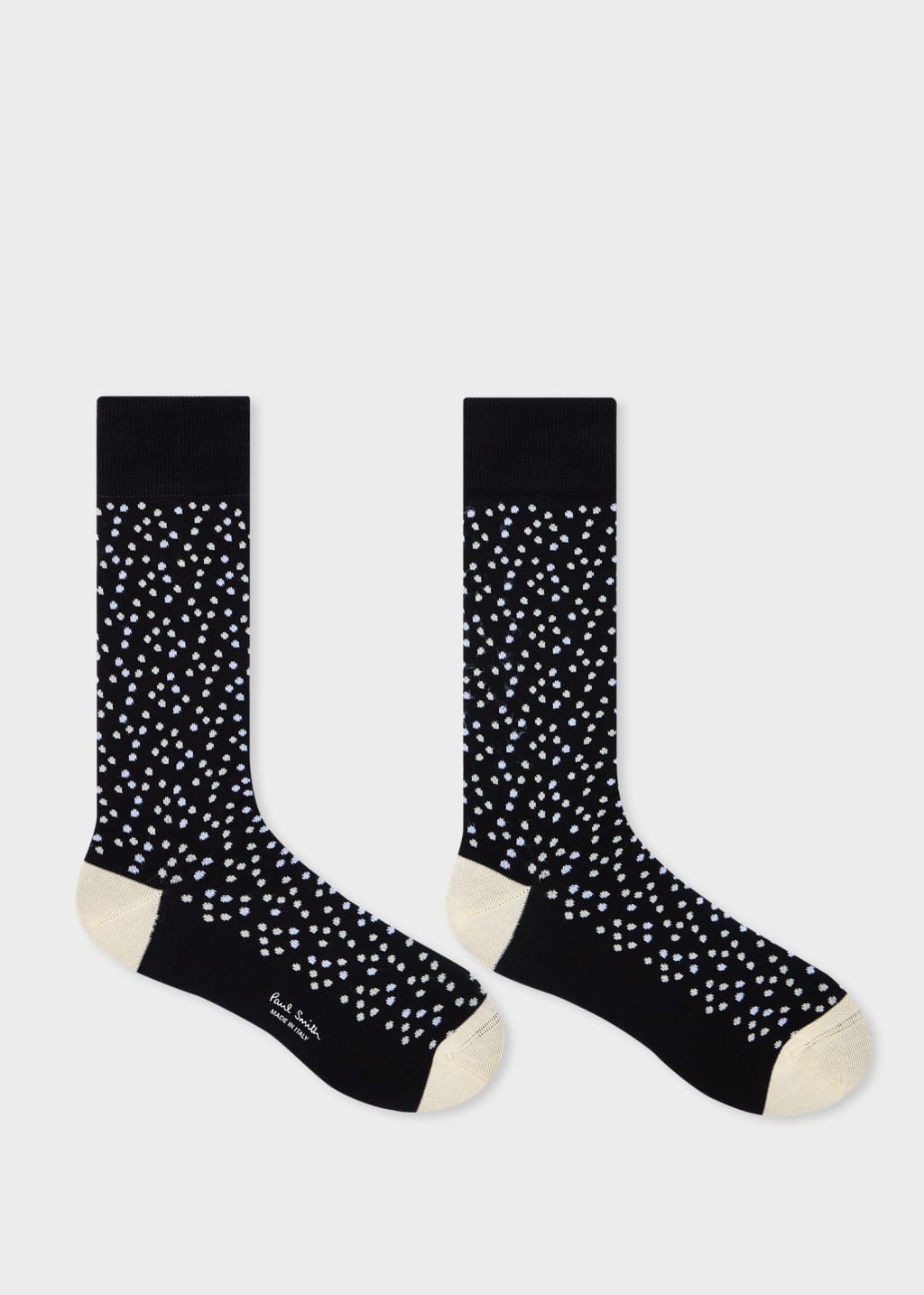 Men's Black Polka Dot Socks